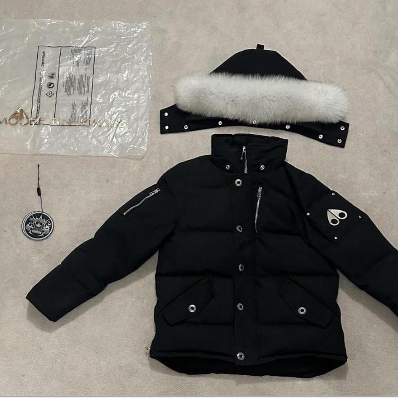 Moose knuckles coat White fur Size Medium men’s | Depop