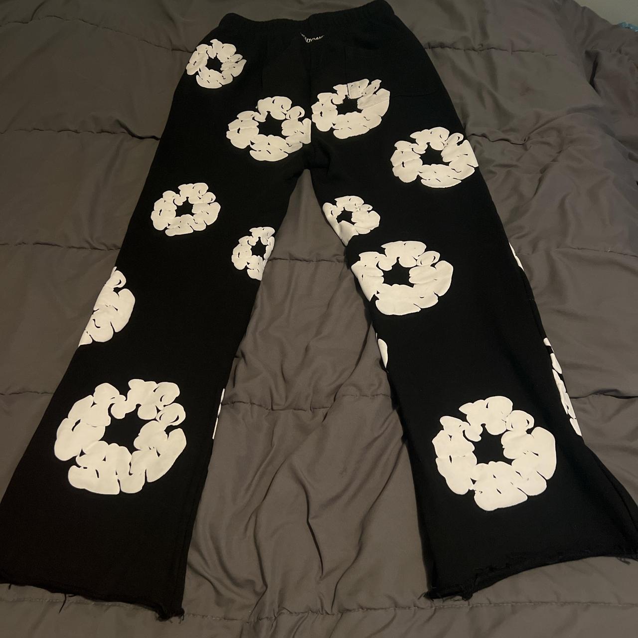 Denim tears flared sweatpants - Depop