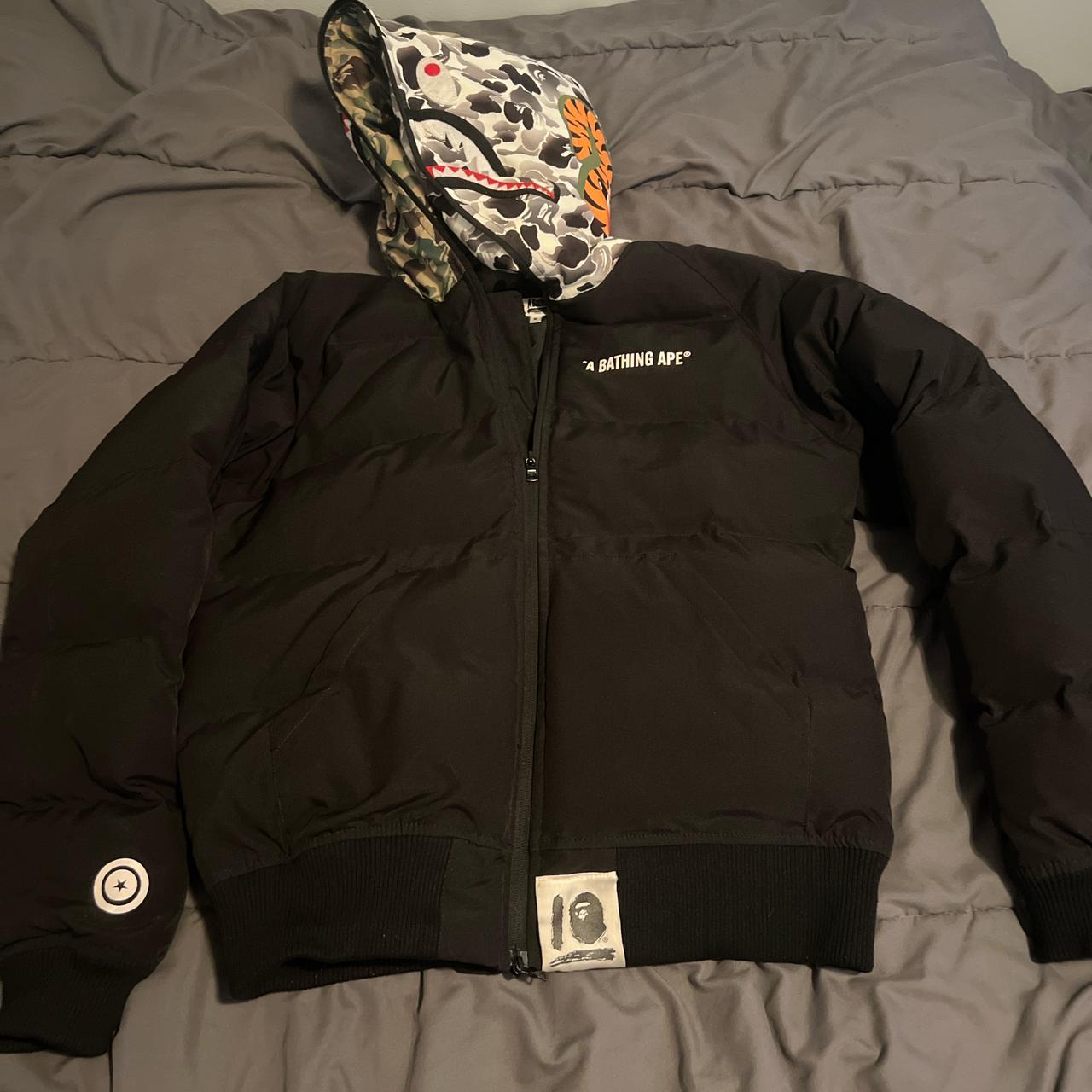 Bape puffer jacket - Depop
