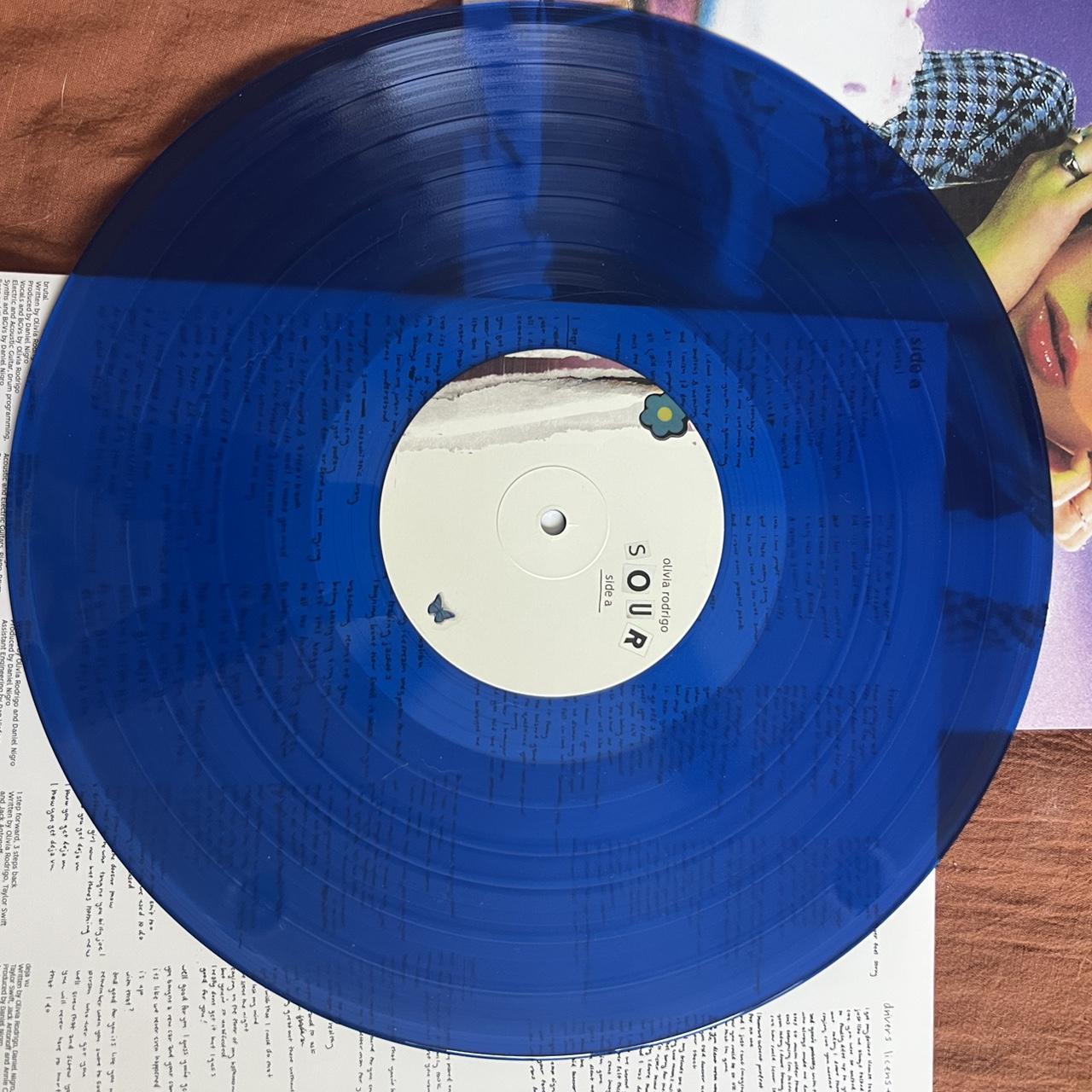 Olivia Rodrigo’s SOUR clear blue vinyl and... - Depop