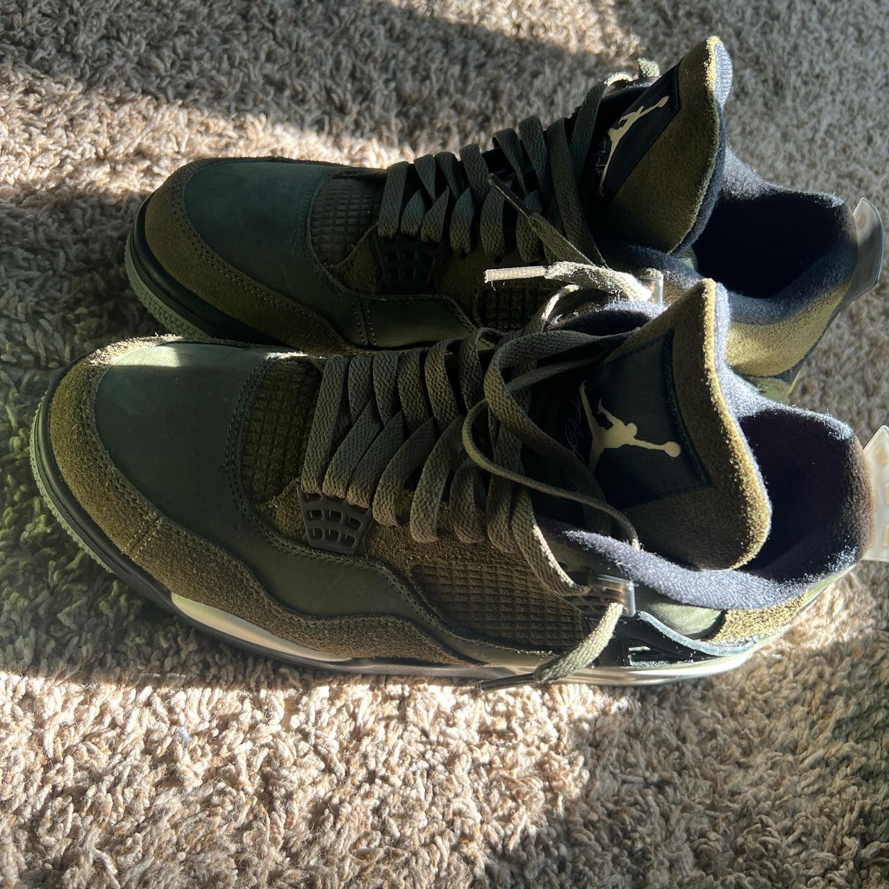 Olive jordan 4s - Depop