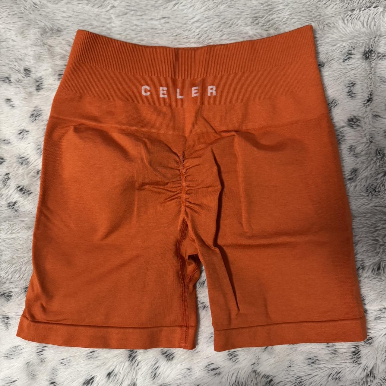 Orange Celer (Amazon) workout shorts - Depop