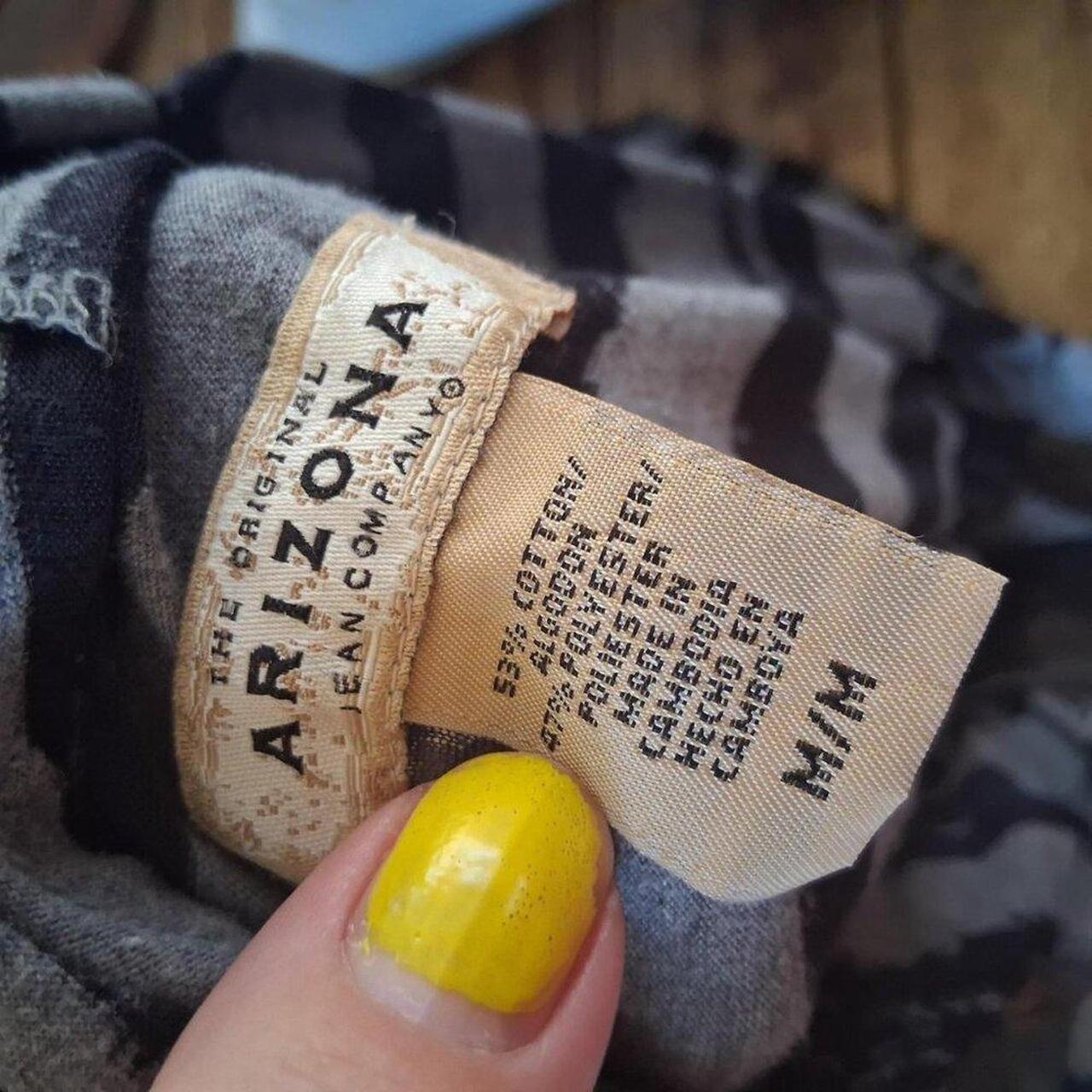 arizona womens MED Black and Grey sheer zip up... | Depop