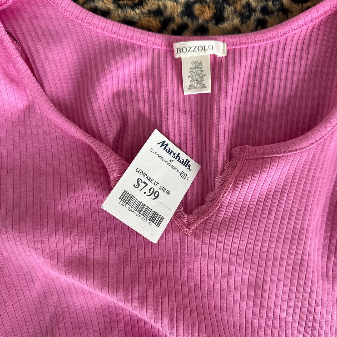 Pink ribbed crop top-new with tags #croptop | Depop