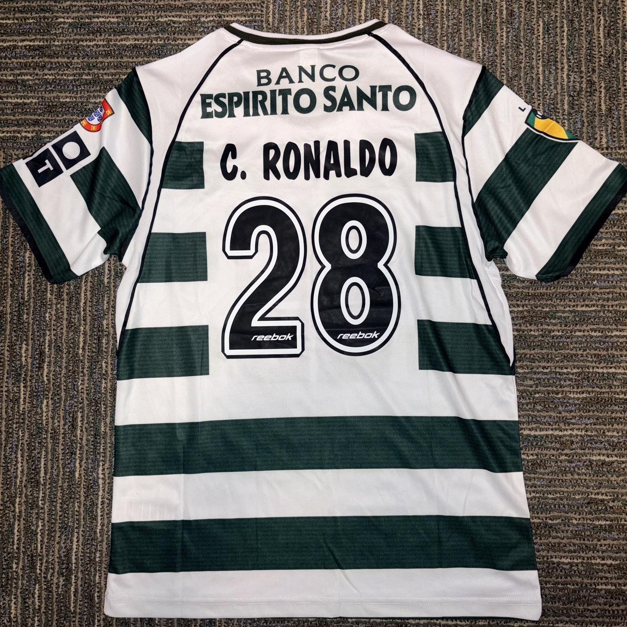 Vintage retro Cristiano Ronaldo Sporting Lisbon home... | Depop