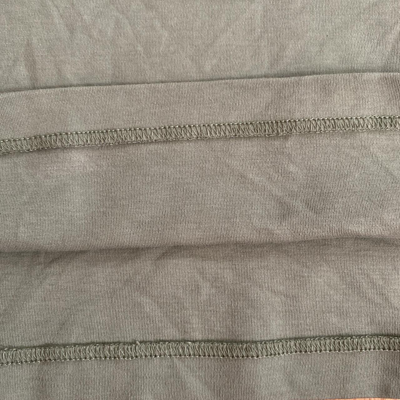Uniqlo basic sage green cotton tee - Stretchy... - Depop