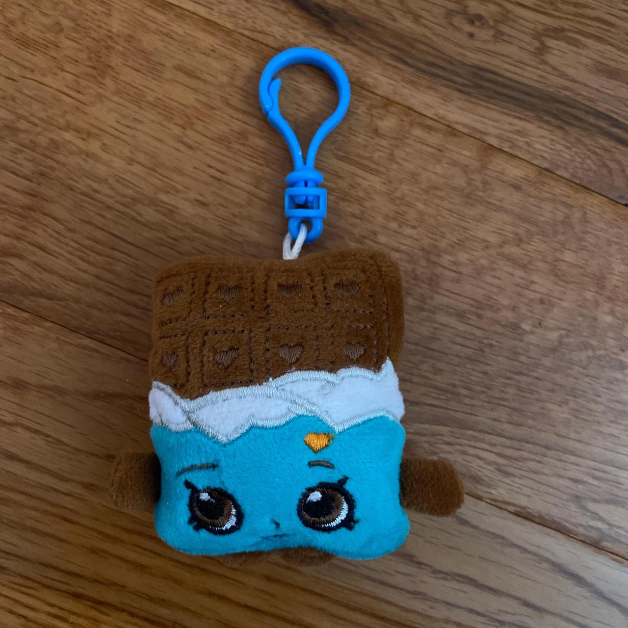 Shopkins blind bag chocolate plushie keychain 🩵🤎 -... - Depop