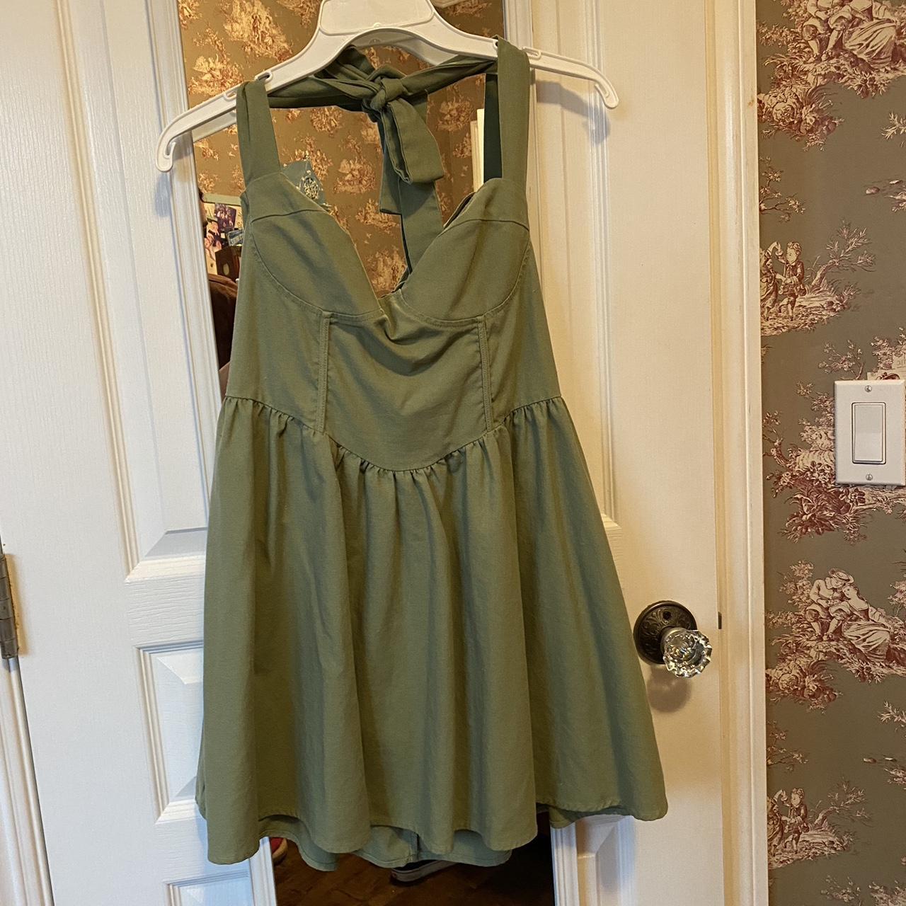 Princess Polly green dress. Worn only once as a... - Depop