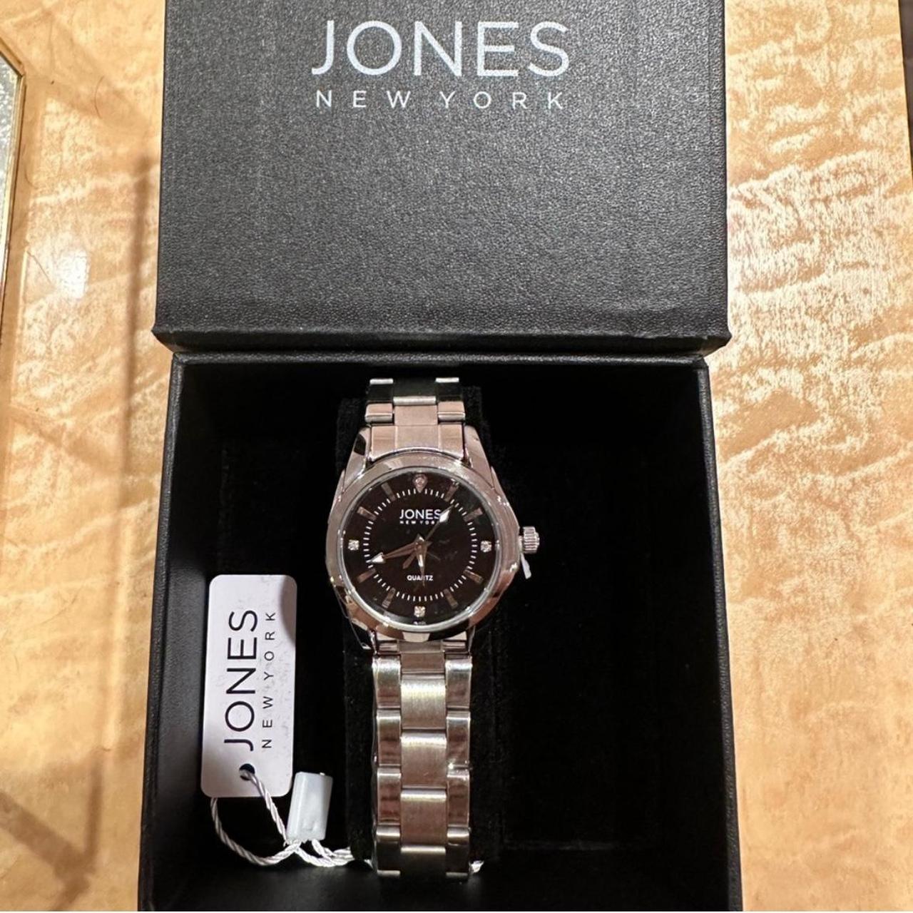 Beautiful Jones New York watch Black face with stones - Depop