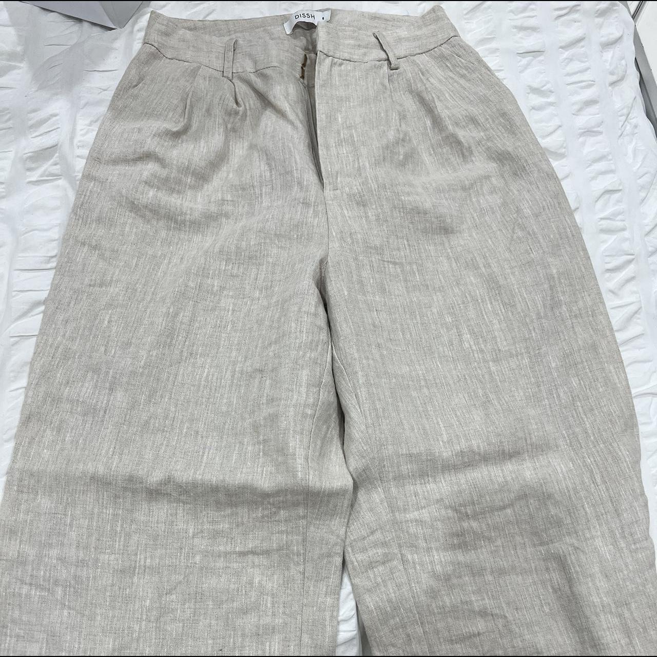 Dissh full linen set pants and top SIZE 6 both... - Depop