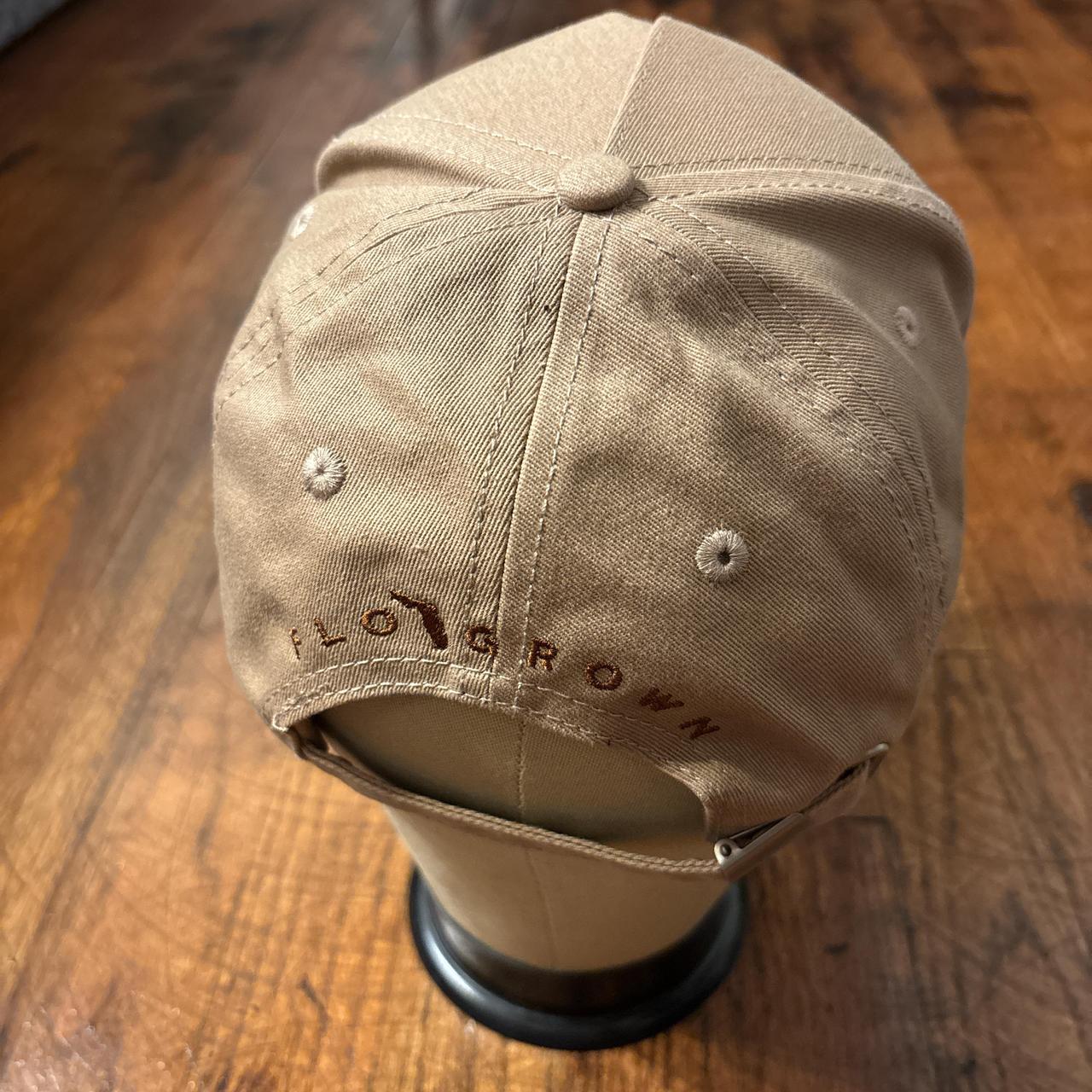 Tan and floral Flo Grown hat #FloridaVibes | Depop