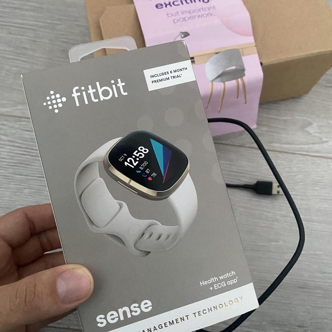 Brand new Fitbit sense comes with box and charger.... - Depop