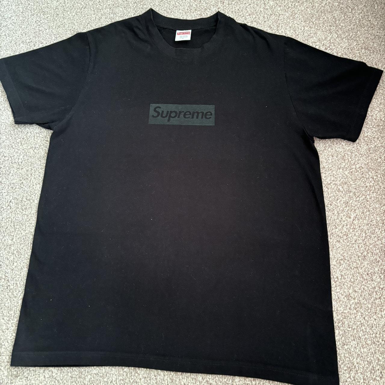Small black supreme tshirt - Depop