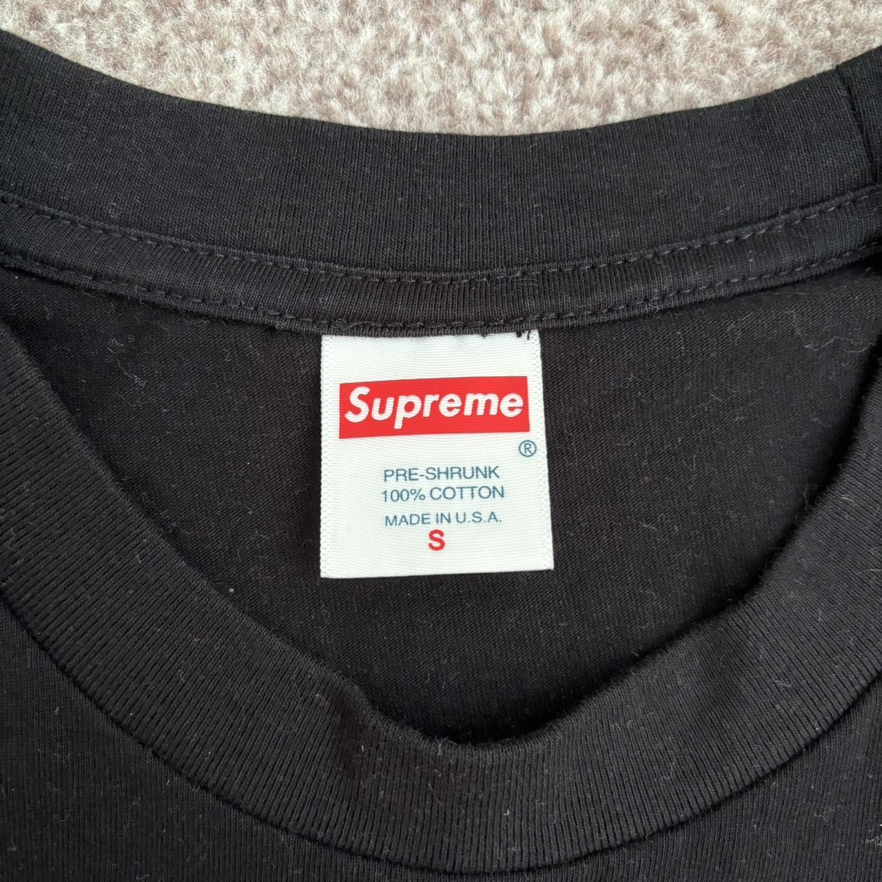 Small black supreme tshirt - Depop