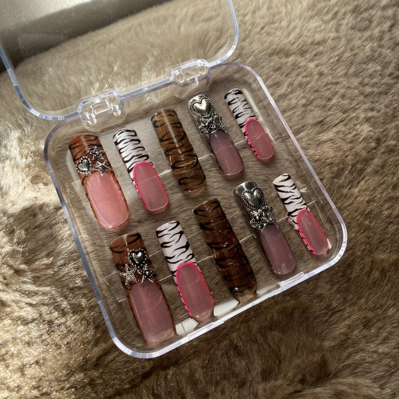 Handmade press-on nails that are reusable, durable,... | Depop