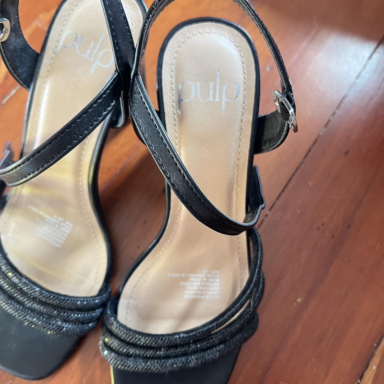 Pulp heels worn once! size us 5 | Depop