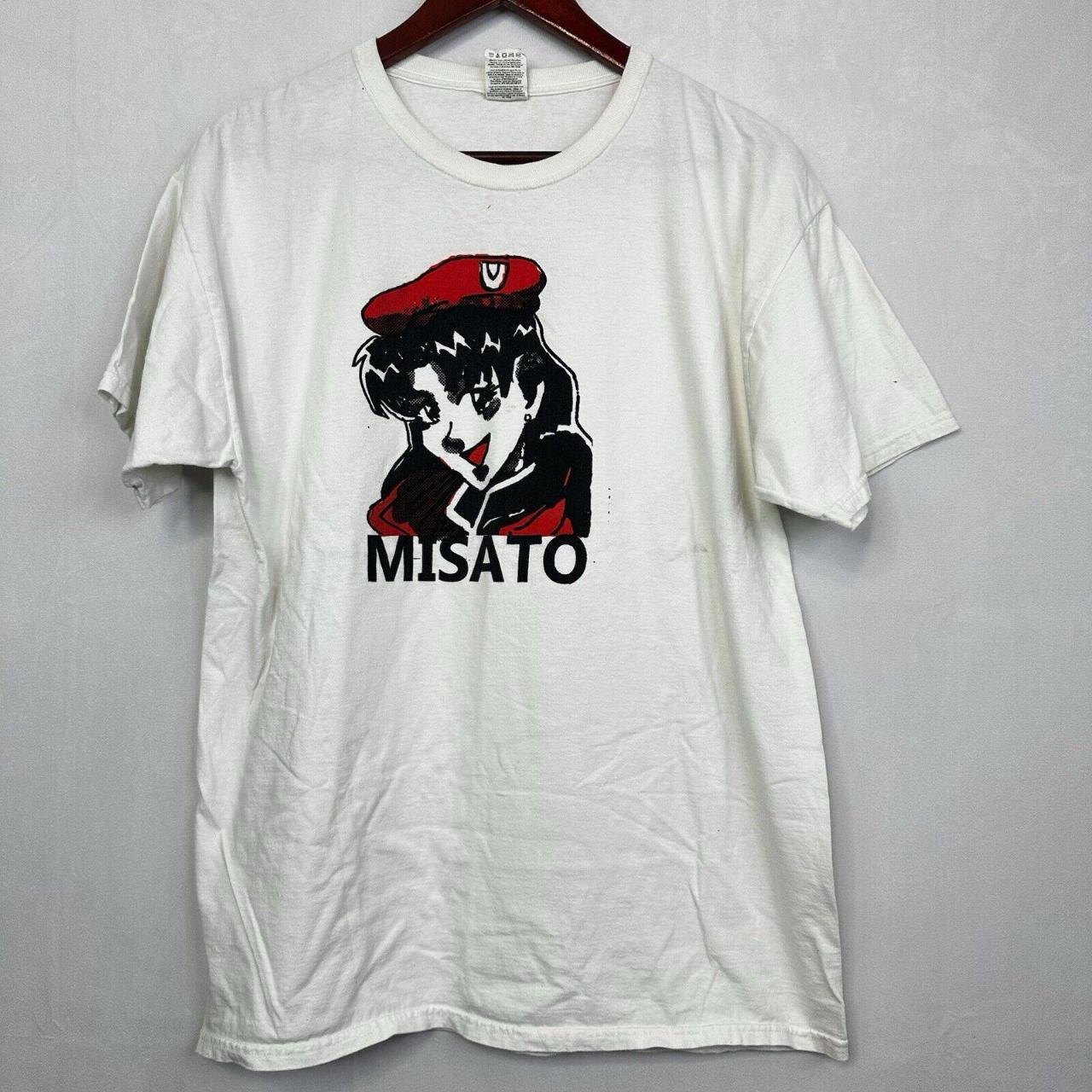 Neon Genesis Evangelion Misato Asuka Shirt Anime... | Depop