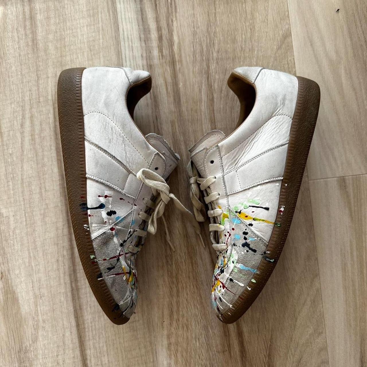 Maison margiela Paint splatter Gats Size 43... - Depop