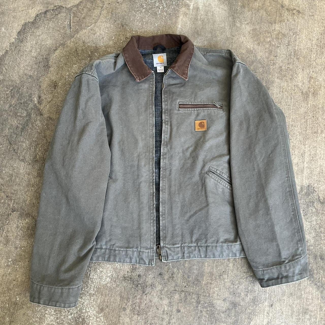 Vintage 90s Carhartt J97 MOS Detroit Blanket lined... - Depop