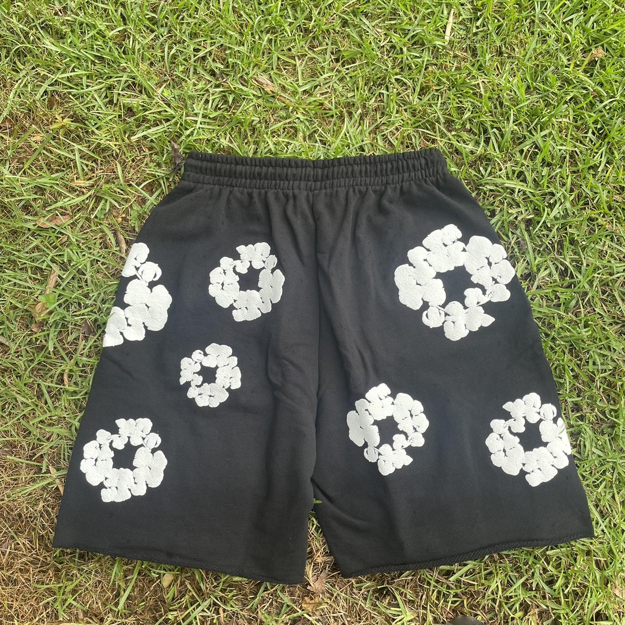 DENIM TEAR SHORTS DM US AND SEND BEST OFFERS •SIZE... - Depop