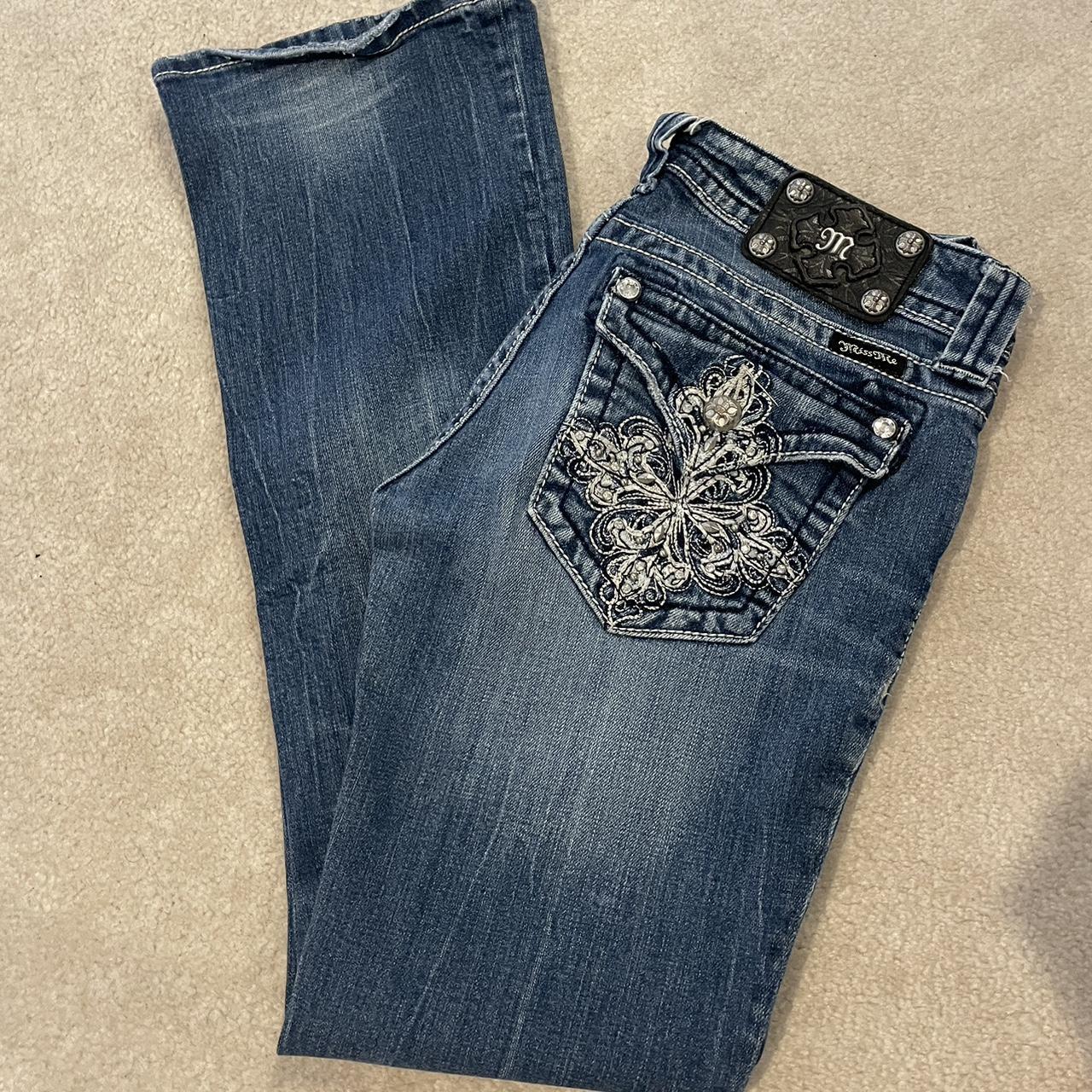 Miss me low rise flare jeans Size 28 - Depop