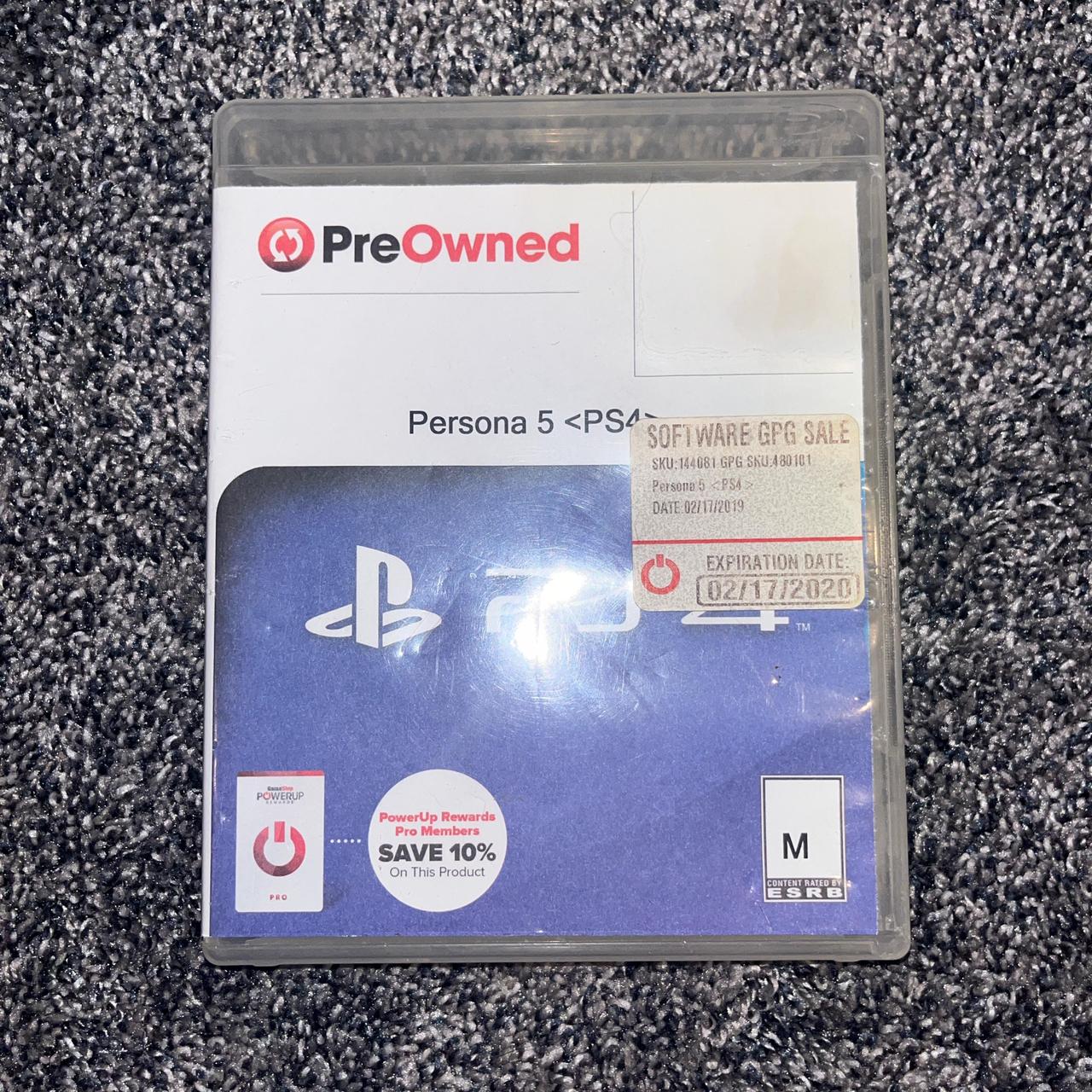 persona 5 for ps4 disk, bought preowned - Depop