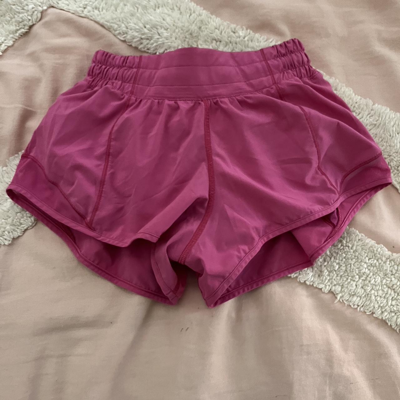Hot pink running shorts #yogashorts #workoutshorts - Depop