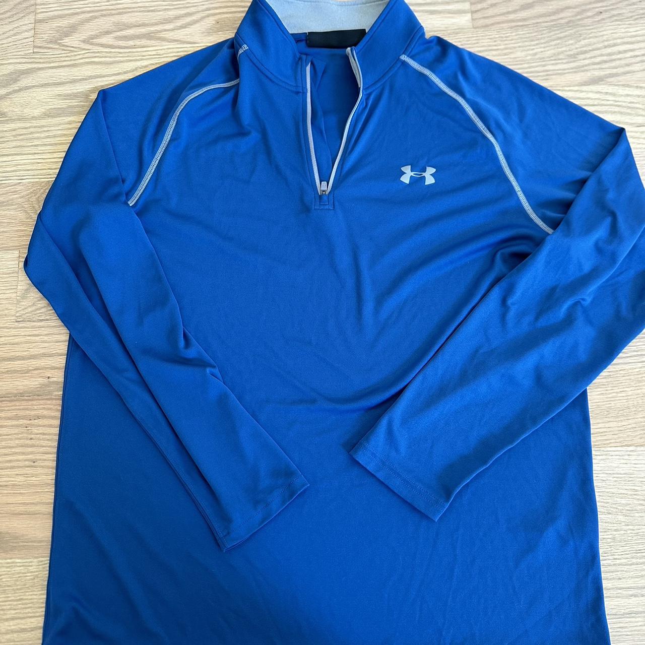 Blue Under Armour quarter zip #activewear - Depop