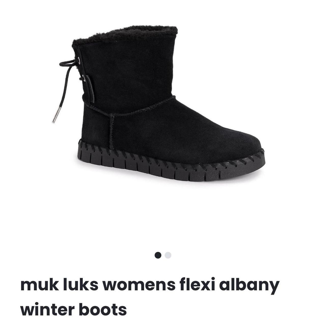 Muk Luk Winter boots New never worn Black Size Aust... - Depop
