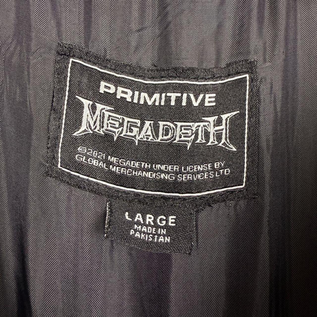 Primitive X Megadeth Men's Rattlehead M65 Black... | Depop