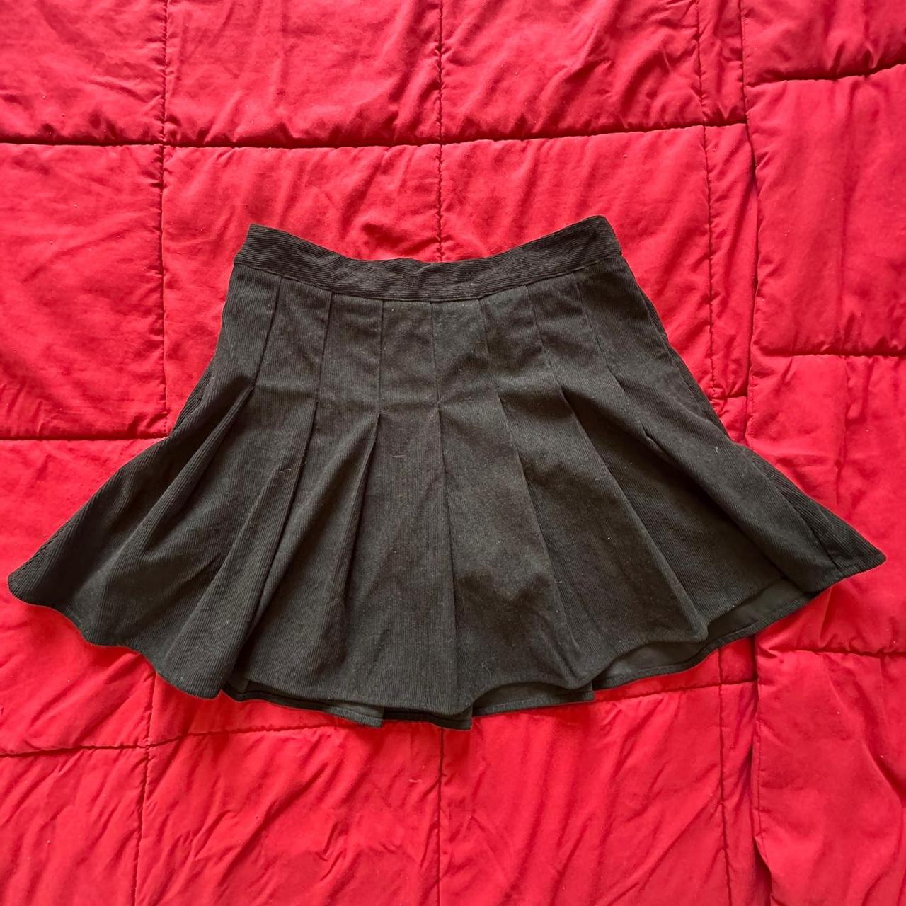 Black pleated Halara mini skort | Depop