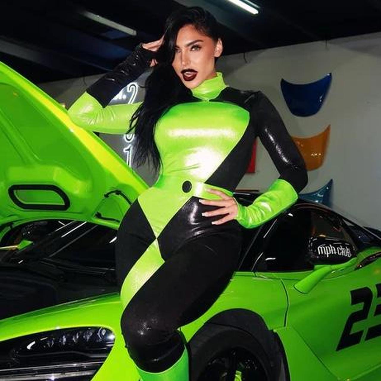 Fashion Nova Shego costume - size XS/S Green Flame... | Depop