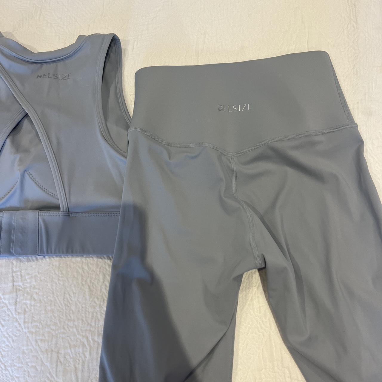 Belize baby blue workout set Pilates gym set /... - Depop