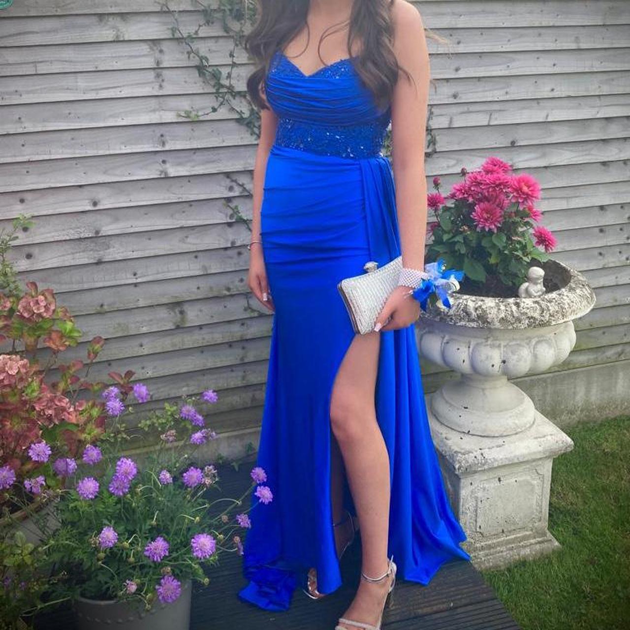 My beautiful royal blue debs dress 💙 Size 8 but... | Depop
