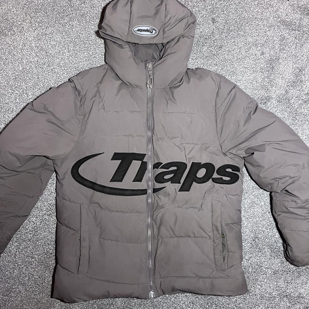 Grey Trapstar coat- Size medium - Depop