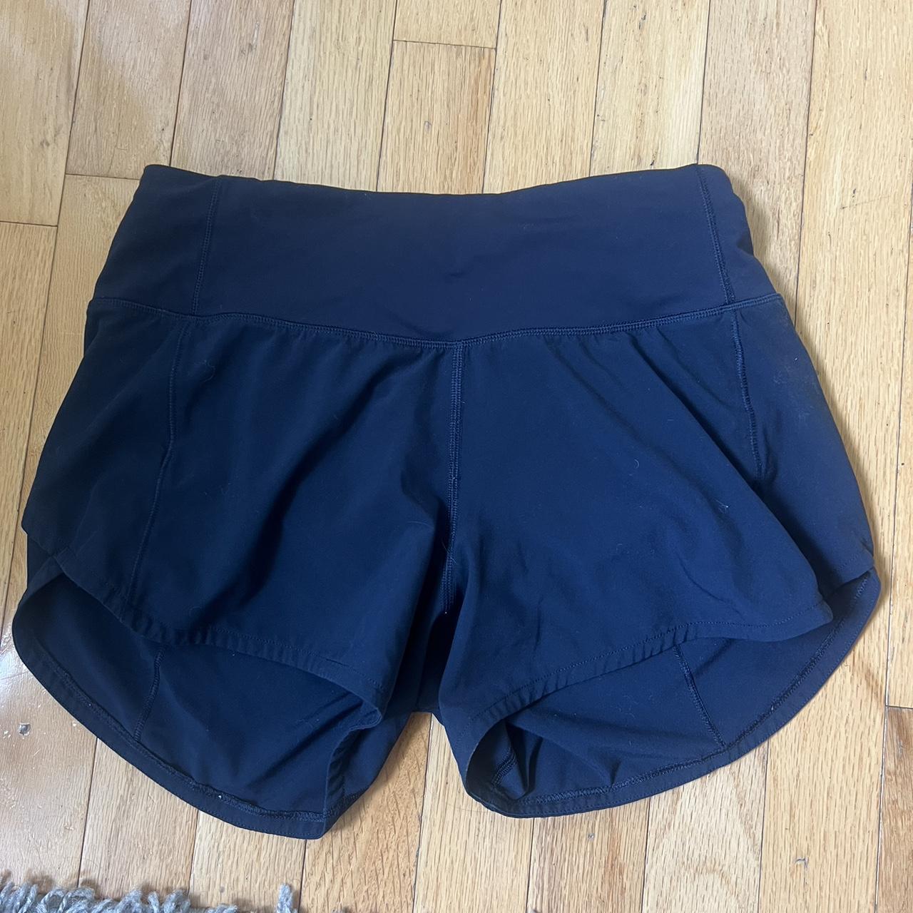Navy blue lulu speed ups size 2 2.5 inch with... - Depop