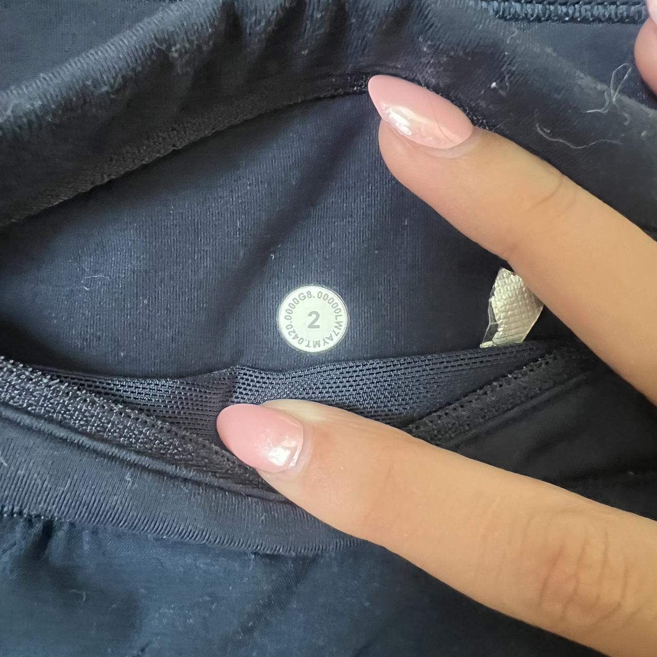 Navy blue lulu speed ups size 2 2.5 inch with... - Depop