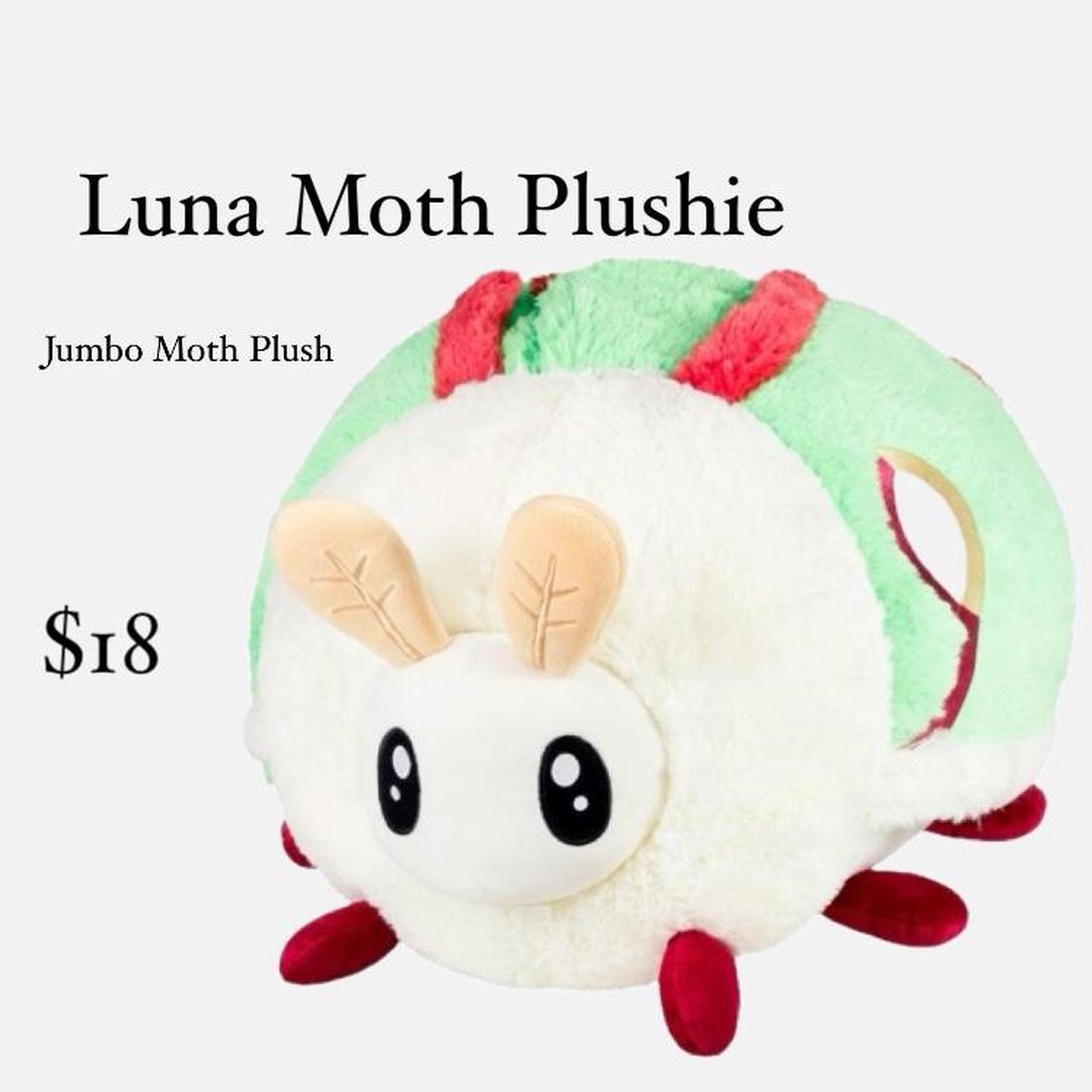 Squishable Luna Moth Plush 🤍🩶🖤 Brand: Squishable... - Depop