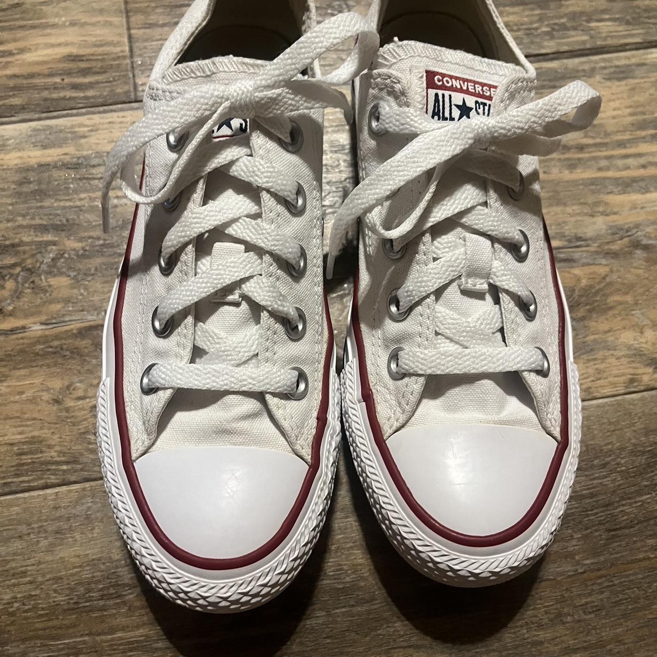 Converse white original all star converse low... - Depop
