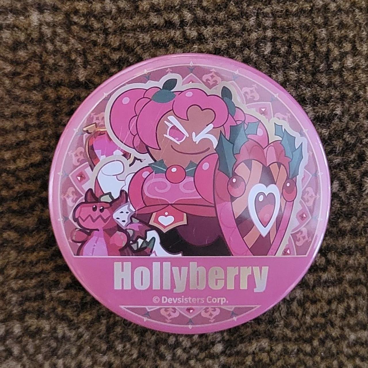 Hollyberry Cookie Run Pin Badge / Button Official... | Depop