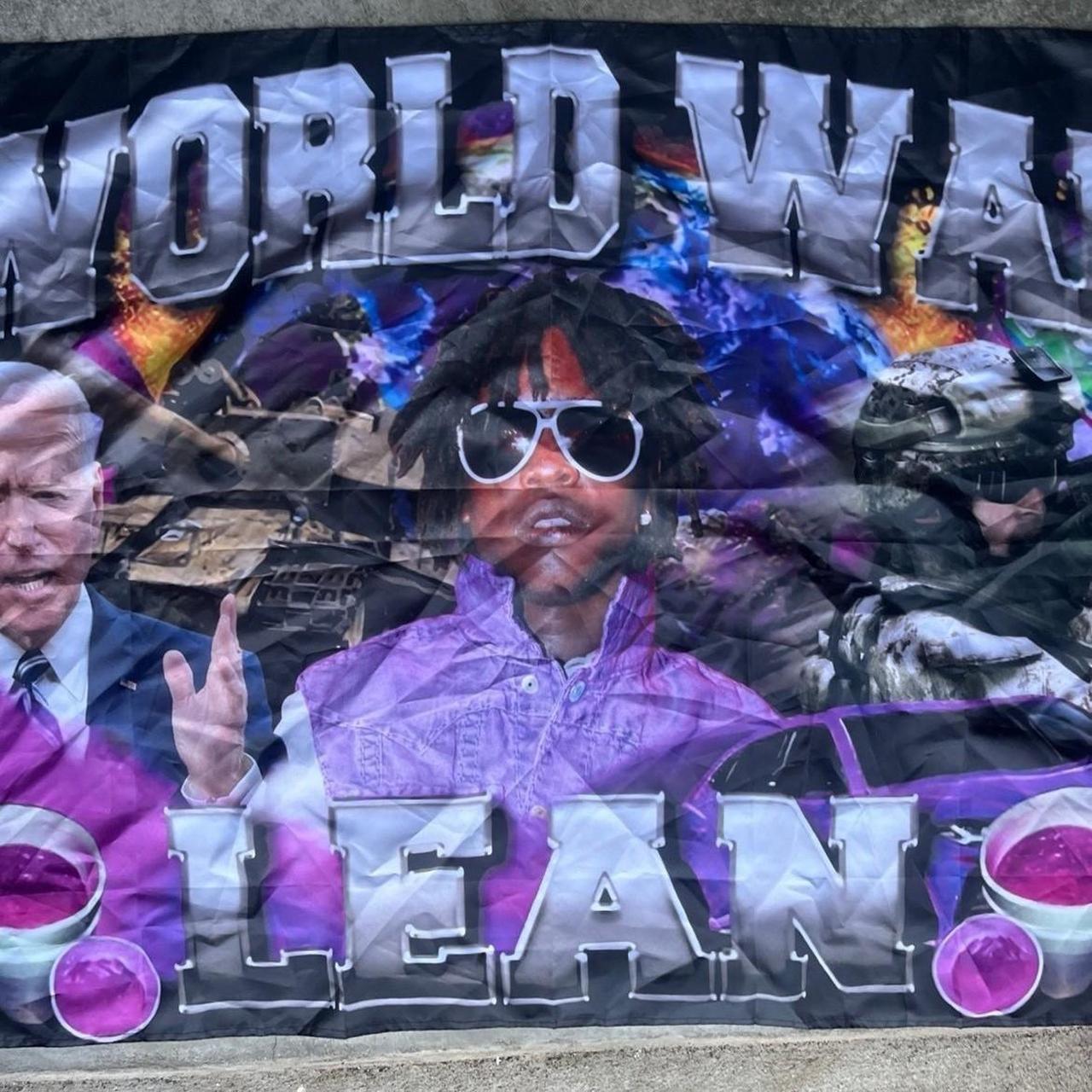 Chief Keef x Joe Biden World War lean flag/ Banner... - Depop