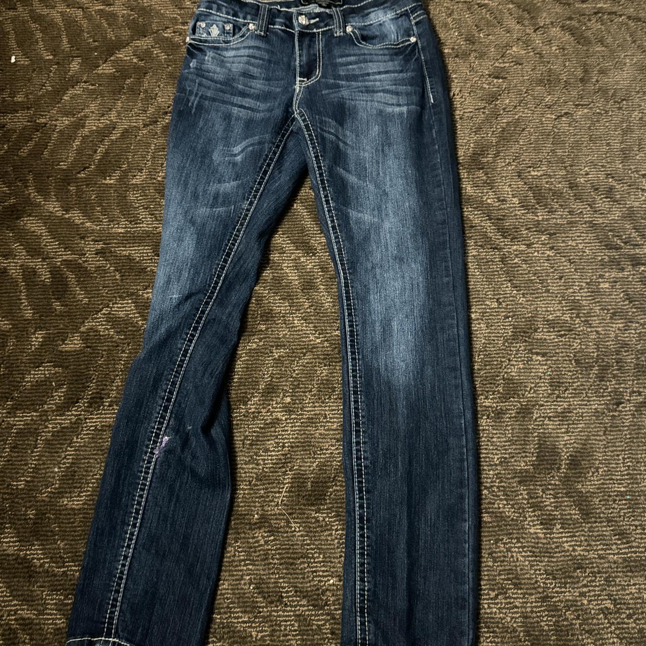 size 4 women’s Cato jeans with bedazzled but pockets | Depop