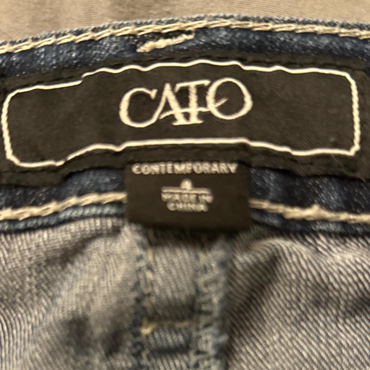 size 4 women’s Cato jeans with bedazzled but pockets | Depop