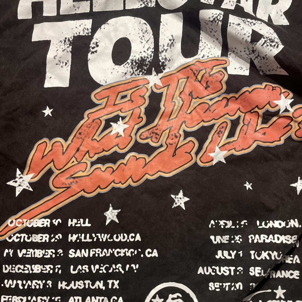 Hellstar Tour T Shirt Size S Fits like a M - Depop