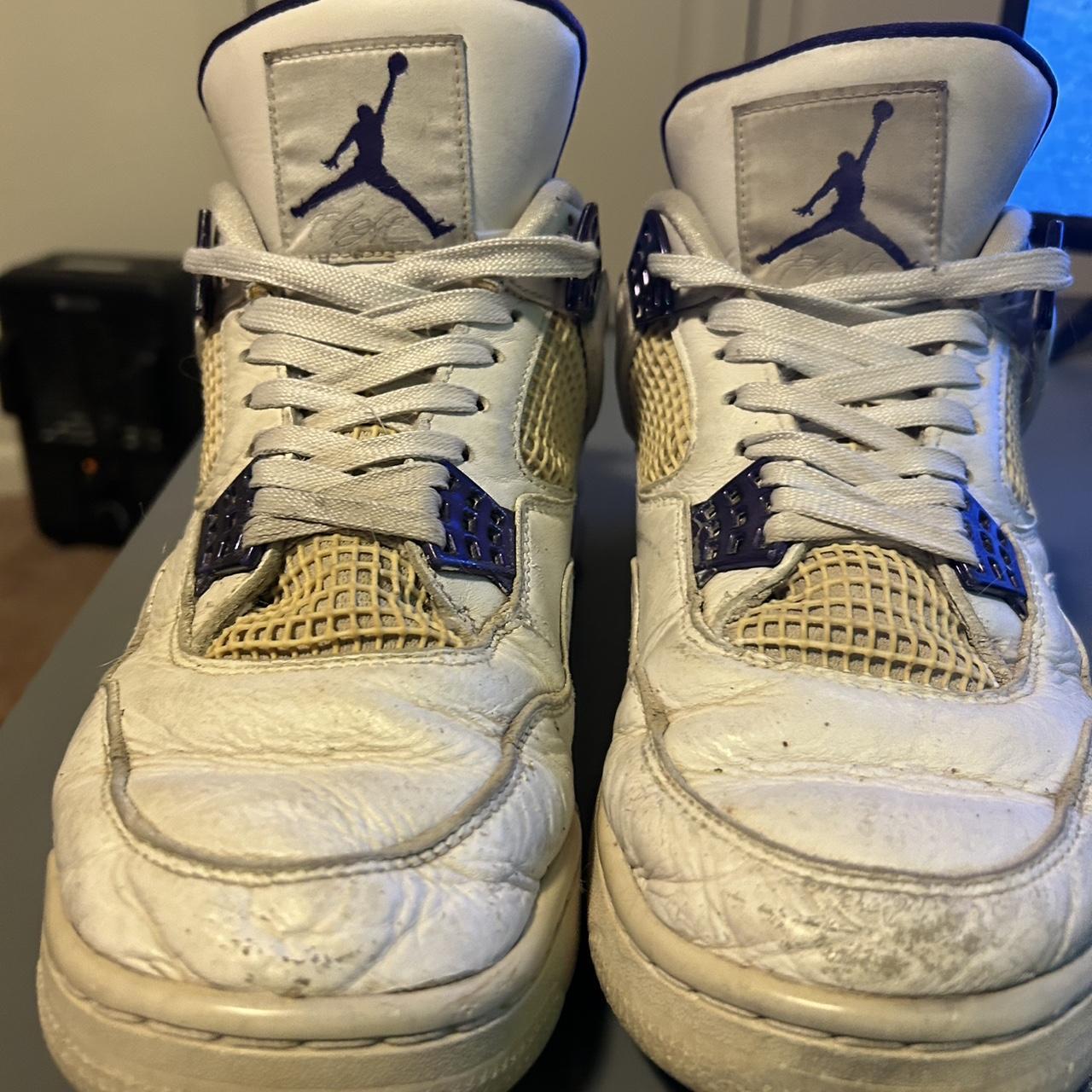Jordan 4 purple metallic BEATERS Condition-5/10 No... | Depop