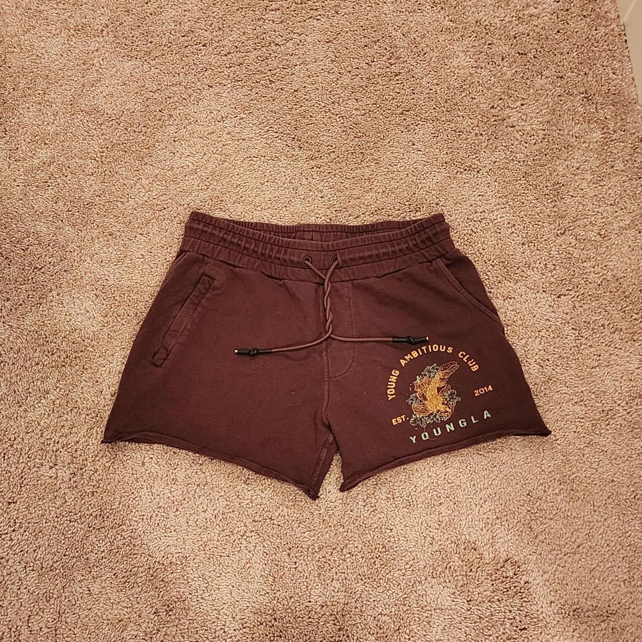 Fire 🔥 Brown YoungLA Shorts Size Medium | Depop
