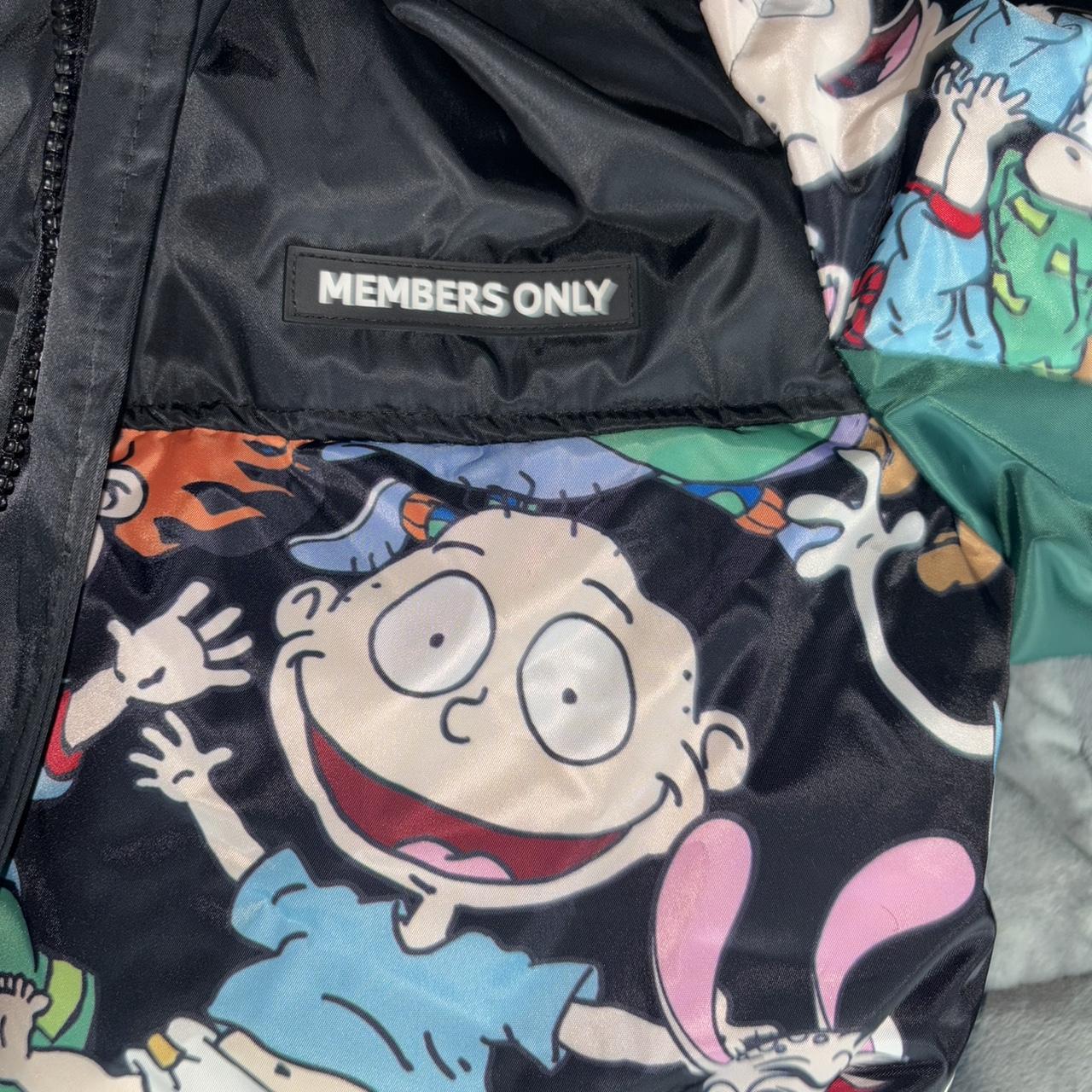 Members only nickelodeon puffer jacket - Depop