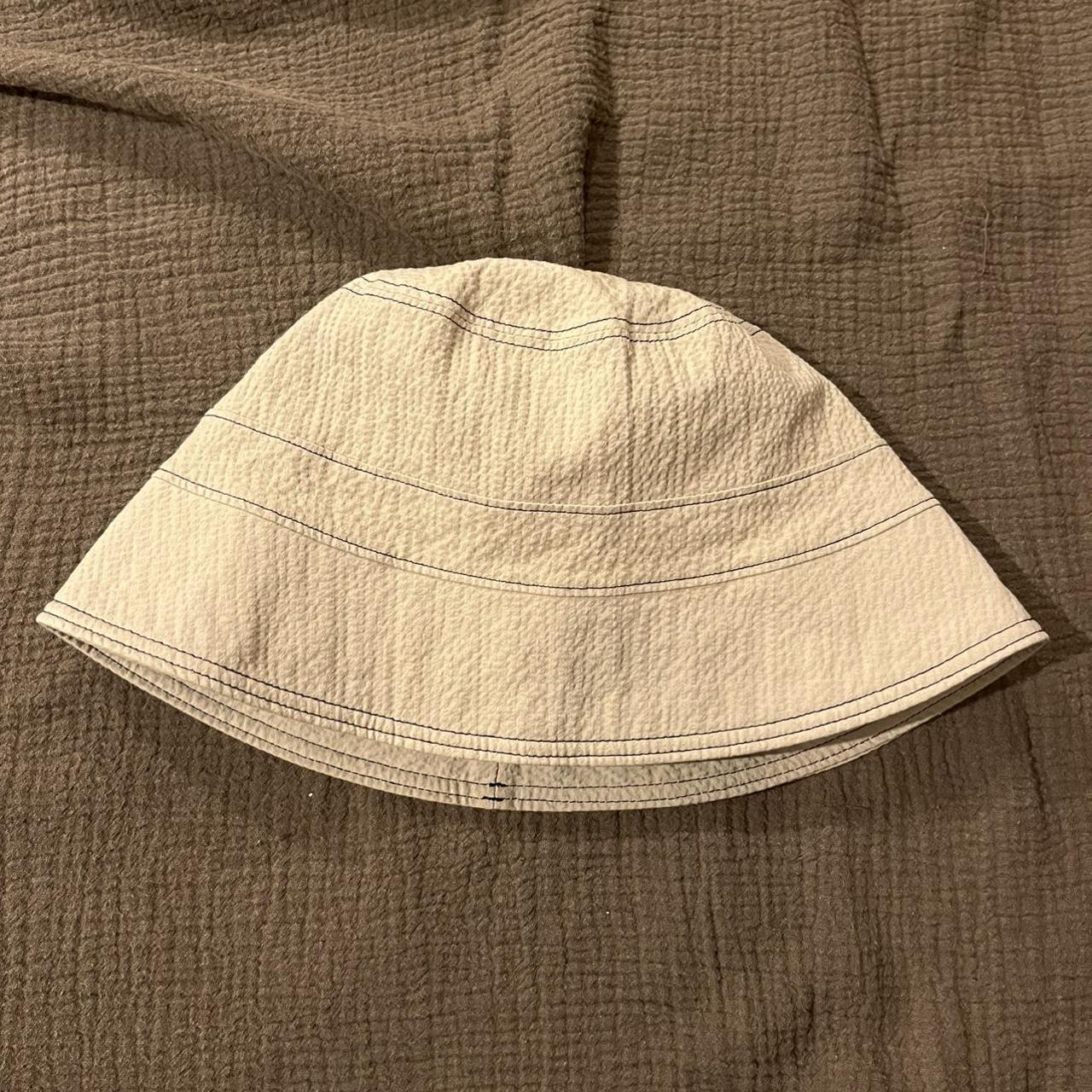 textured cos bucket hat - Depop