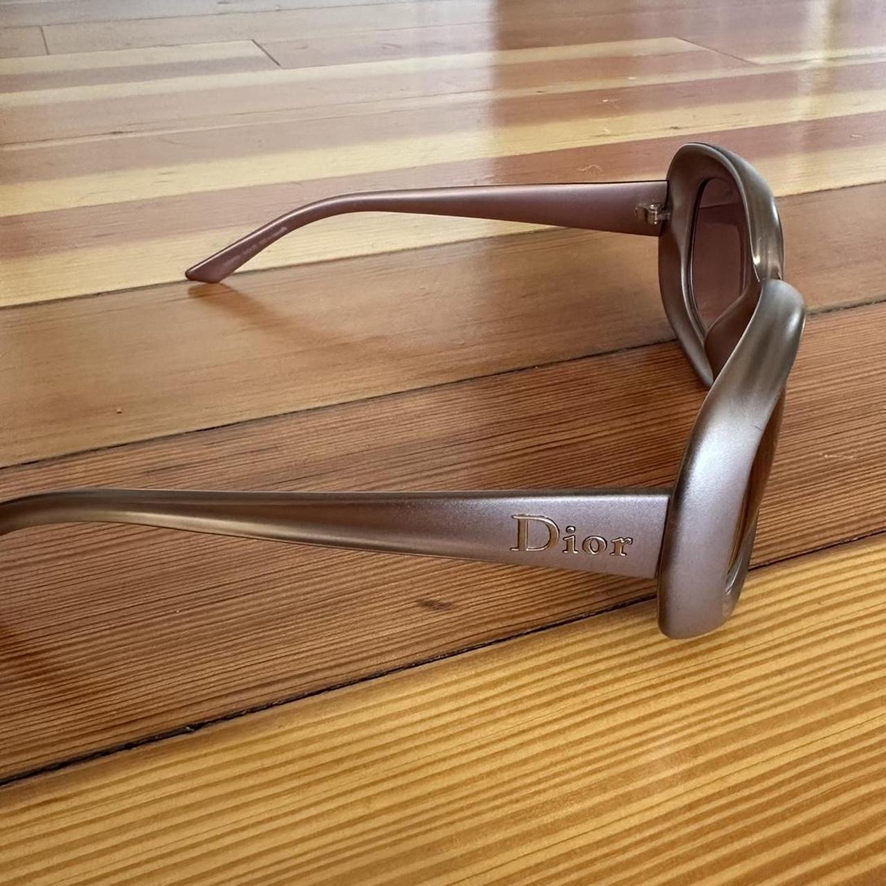 authentic christian dior metallic rose gold... - Depop