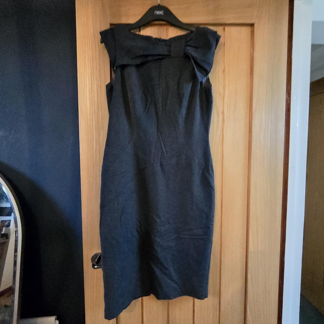 Warehouse shirt dress with now, dark grey colour,... | Depop